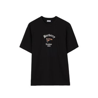 Burberry Check-flag Cotton T-shirt