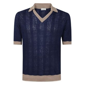 Ballantyne Kurz&auml;rmeliges Polohemd - - Tops - Herren - Blau - S