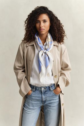 GANT Damen Chain Seidentuch (ONE SIZE) HYDRANGEA Blau