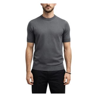 Gran Sasso Rundhals-Strickware - - Knitwear - Herren - Grau - 2XL