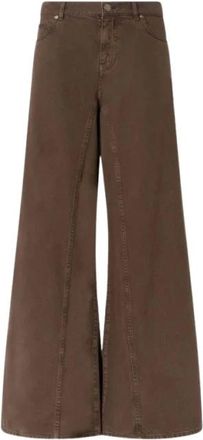Pinko Pinko, Femme, Pantalons, Brun, Taille: W26 Winona Wide Pantalons