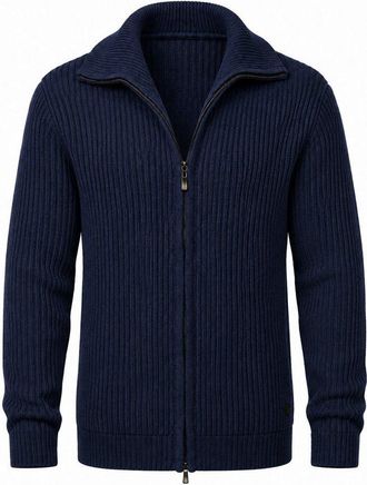 SOULSTAR Strickjacke als Grobstrick Pullover f&uuml;r Herren M&auml;nner Winterpullover mit Stehkragen - Regular-Fit