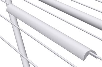 Juwel Faltenstopp f&uuml;r W&auml;schest&auml;nder (4 St&uuml;ck, verhindert Trockenfalten, wetterfest + UV-Stabil, f&uuml;r W&auml;schetrockner, einfache Montage) 40143