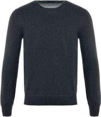 Fay Rundhalspullover - Dunkelgrün