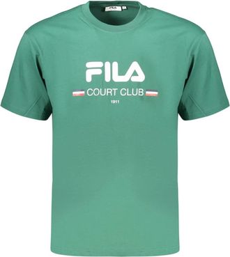 Fila Homme, Tops, Vert, Taille: 2XL T-shirt &agrave; manches courtes