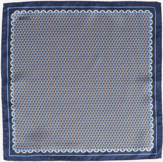 Eton Pochette de costume &agrave; motif en soie