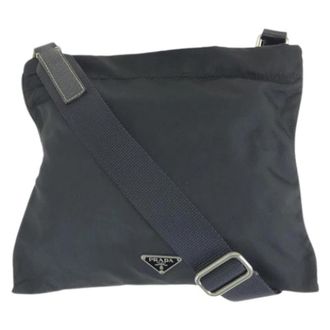 Prada Pre-owned Tessuto Nylon Leder Umh&auml;ngetasche - - Pre-owned - Damen - Schwarzk - ONE SIZE
