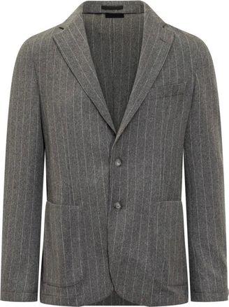 HUGO BOSS Homme, Vestes, Gris, Taille: 2XL Veste en laine &agrave; rayures