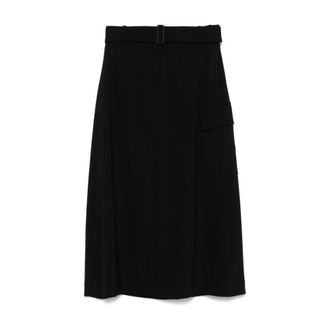 Joseph Schwarzer Cargo-Taschen Midi-Rock - - Skirts - Damen - Schwarzk - L