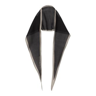 Emporio Armani Asymmetrischer Schal - - Accessories - Damen - Schwarzk - ONE SIZE
