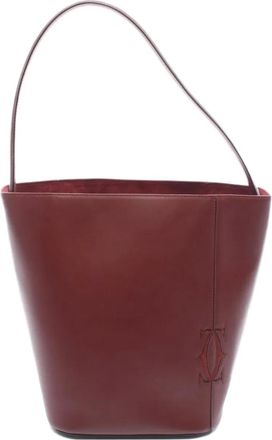 Cartier sac seau Mast C (années 2010) - Rouge