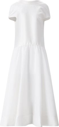 Self Portrait Maxikleid im Material-Mix