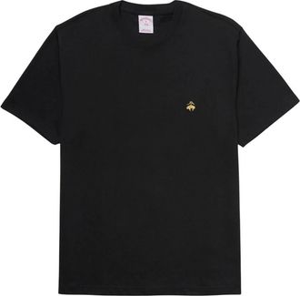 Brooks Brothers Homme, Tops, Noir, Taille: 2XL T-Shirt Classique en Coton &agrave; Manches Courtes