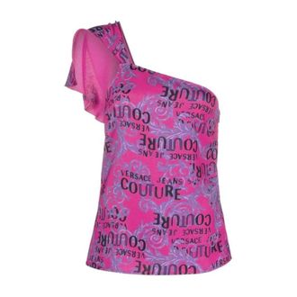 Versace Jeans Couture Lila Basic Tops 74Ham240Ns228406 - - Tops - Damen - Lila - S