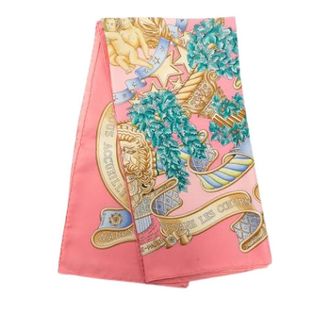 Herm&egrave;s Pre-owned Silk Scarf - Femme - Pre-owned - Rose - Taille: ONE Size
