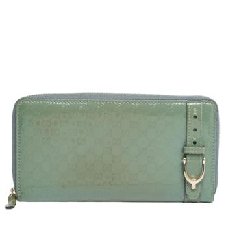 Gucci Pre-owned Leder Portemonnaies - - Pre-owned - Damen - Gr&uuml;n - ONE SIZE