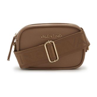 Mario Valentino Schwarze Kunstleder Crossbody Tasche - - Bags - Damen - Beige - ONE SIZE