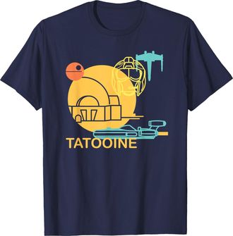 Star Wars A New Hope Tatooine Drawing T-Shirt