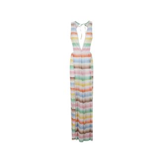 Missoni Langer Jumpsuit aus Viskose- und Mesh-Mischung - - Jumpsuits & Playsuits - Damen - Mehrfarbig - S