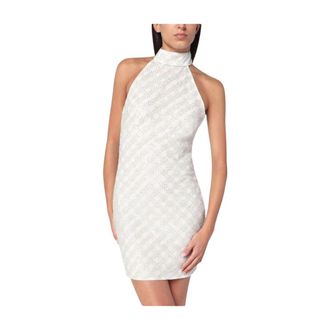Rotate Verziertes Neckholder-Minikleid - - Dresses - Damen - Wei&szlig; - S