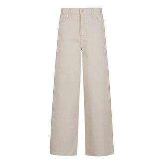 7 For All Mankind Wei&szlig;e High-Waisted Denim Jeans - - Jeans - Damen - Wei&szlig; - W25