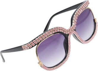 Garneck Lunettes de Rhinestone Femme et Homme Lunettes de F&ecirc;te Chic avec Protection Solaire Confortable Accessoire Mode pour Sorties et Sports