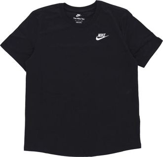 Nike Sportswear Club T-Shirt Kurzarm - - Sport - Damen - Schwarzk - L