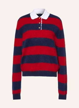 Maje Strick-Poloshirt rot