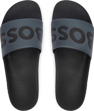 HUGO BOSS Pantoletten BOSS Aryeh 50536835 Dunkelgrau