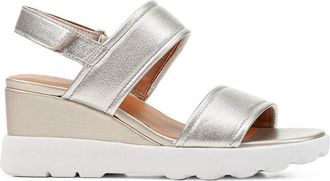Geox Damen D SPHERICA EC6 A Wedge Sandal, LT Gold, 37 EU