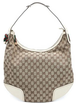 Gucci Hobo Bags - Large GG Canvas Princy Hobo - Gr. unisize - in Braun - f&uuml;r Damen