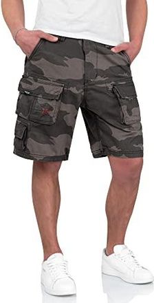 Surplus Raw Vintage Homme Cargo Trooper Shorts, blackcamo, XXL
