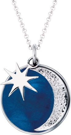 Engelsrufer Damen Halskette aus Sterling Silber und Sonne, Mond, Sterne Anhänger - Karabinerverschluss - in zwei Längen verstellbar - Länge: 50cm