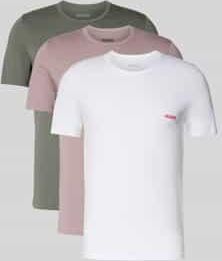 HUGO BOSS Regular Fit T-Shirt Set aus reiner Baumwolle im 3er-Pack