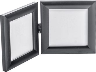 Nicola Spring Falten 2 Fotorahmen - 4 X 4 - Schwarz