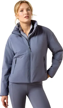 Ariat Womens Cocoon Insulated Jacket Long Sleeve in Grisaille, Size X-Small, by Ariat