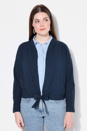 Ulla Popken Kurzjacke Bolero-Jacke Stehkragen Fledermaus-Langarm
