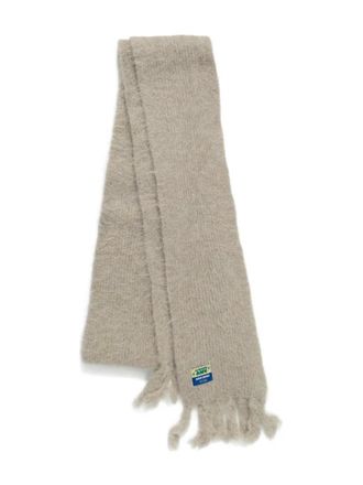 American Vintage écharpe à franges - Tons neutres
