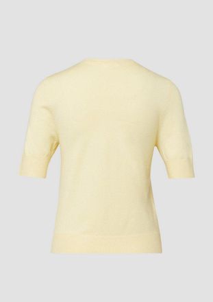 s.Oliver Kurzarmpullover Strickpullover Weicher Kurzarm-Strickpullover aus Viskosemix