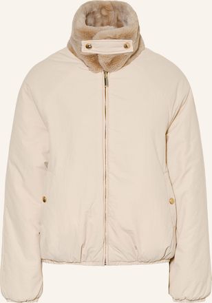 Maje Blouson Mit Kunstfell Zum Wenden beige
