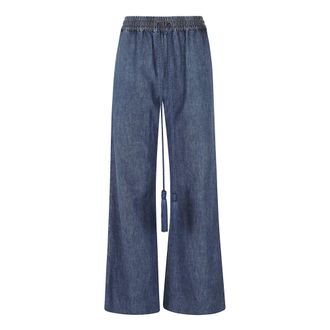 Valentino Garavani Tasseled High-Rise Bootcut Jeans - - Jeans - Damen - Blau - M
