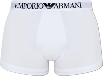 Emporio Armani Homme, Sous-v&ecirc;tements, Blanc, Taille: XL Boxer Briefs en Jersey Stretch
