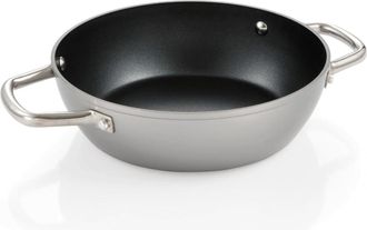 Tescoma tiefe Bratpfanne mit 2 Griffen, GrandCHEF+, Durchmesser 32 cm, mit hochwertiger Antihaftbeschichtung, induktionsgeeignet, spülmaschinenfest