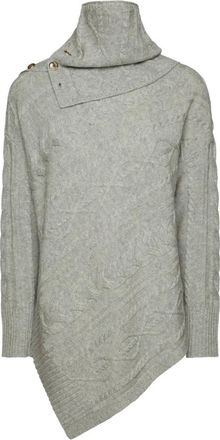 Elena Miro Femme, Pulls, Gris, Taille: 38 FR Haut Maglia Gris Clair