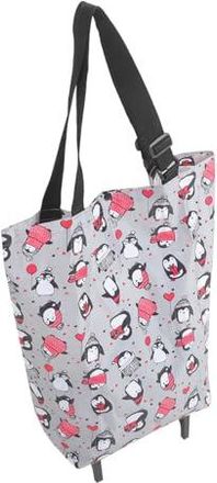 Valiclud Chariot De Courses Pliable Avec Roues Sac à Roulettes Compact Et Léger Sac De Courses Portable Résistant Pour Shopping Et Voyage