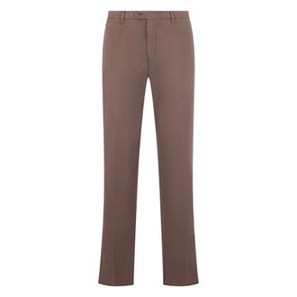 Fedeli Homme, Pantalons, Brun, Taille: L Pantalon &Eacute;l&eacute;gant Taille Haute