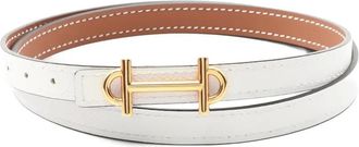 Hermès ceinture réversible Gamma (2023) - Blanc