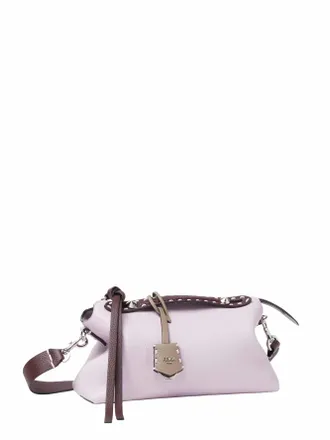 Fendi Womens Handbag By The Way Selleria Lilac Calf Leather Handbags Hand Bags