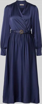 Rinascimento Cocktailkleid in Wickel-Optik mit V-Ausschnitt