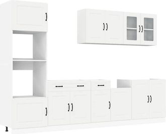 vidaXL 7-tlg. K&uuml;chenschrank-Set Kalmar Wei&szlig; Holzwerkstoff vidaXL